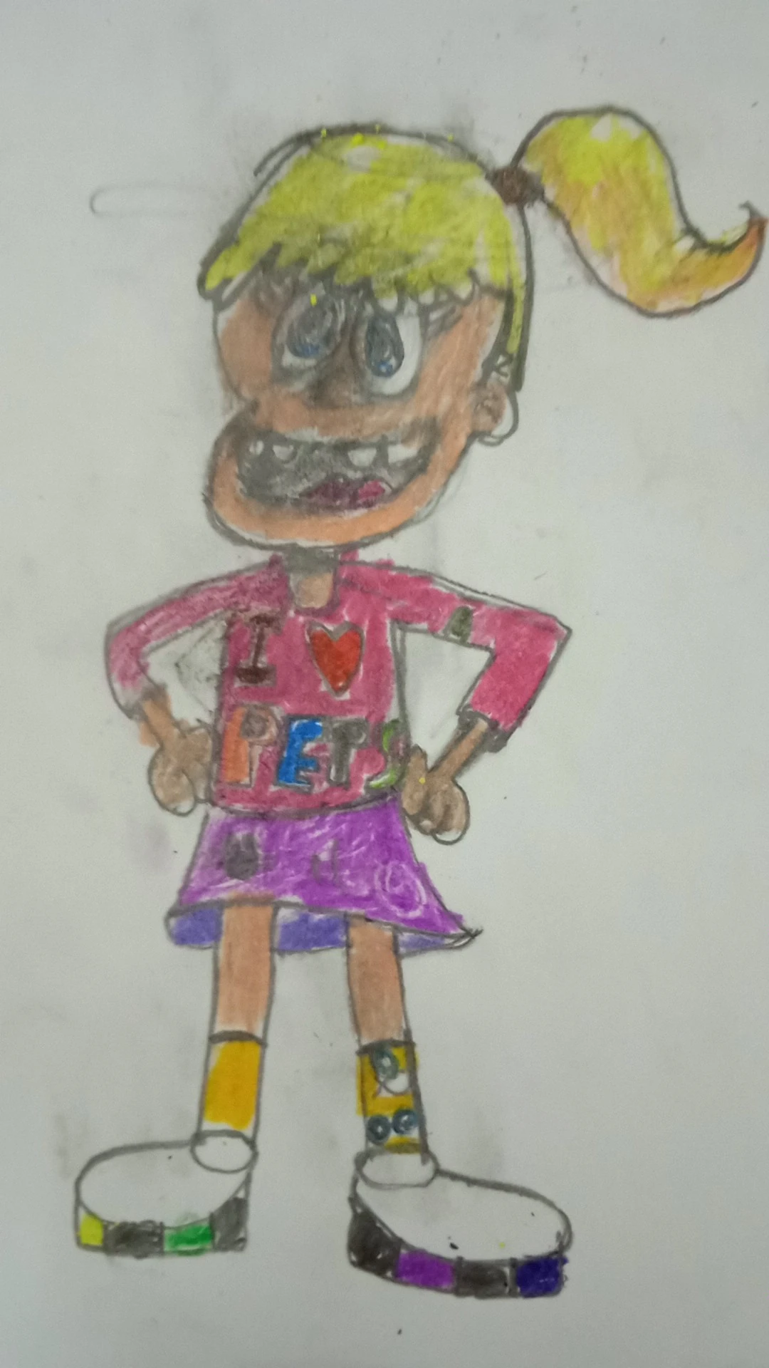 Today I decided to make my own cartoon character: | Fandom