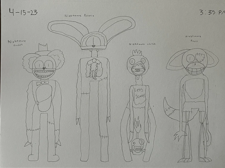 My Nightmare animatronic redesigns (Part 1) | Fandom