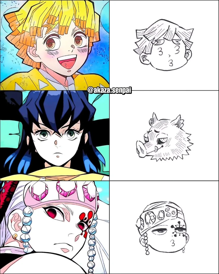 Them in anime vs chibi manga 😆 | Fandom