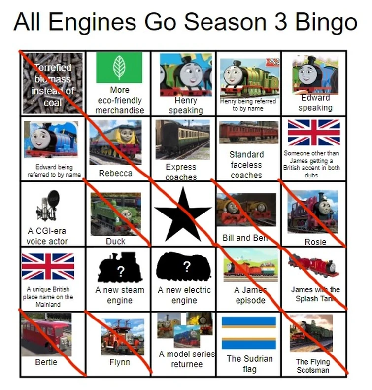 After the Bertie and Flynn theme park rides were announced, I made this Season 3 bingo. | Fandom