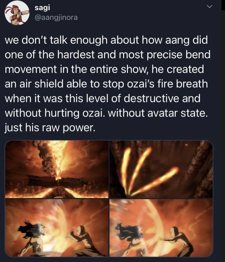 So aang could beat ozai even without the avatar state, he just didn’t ...