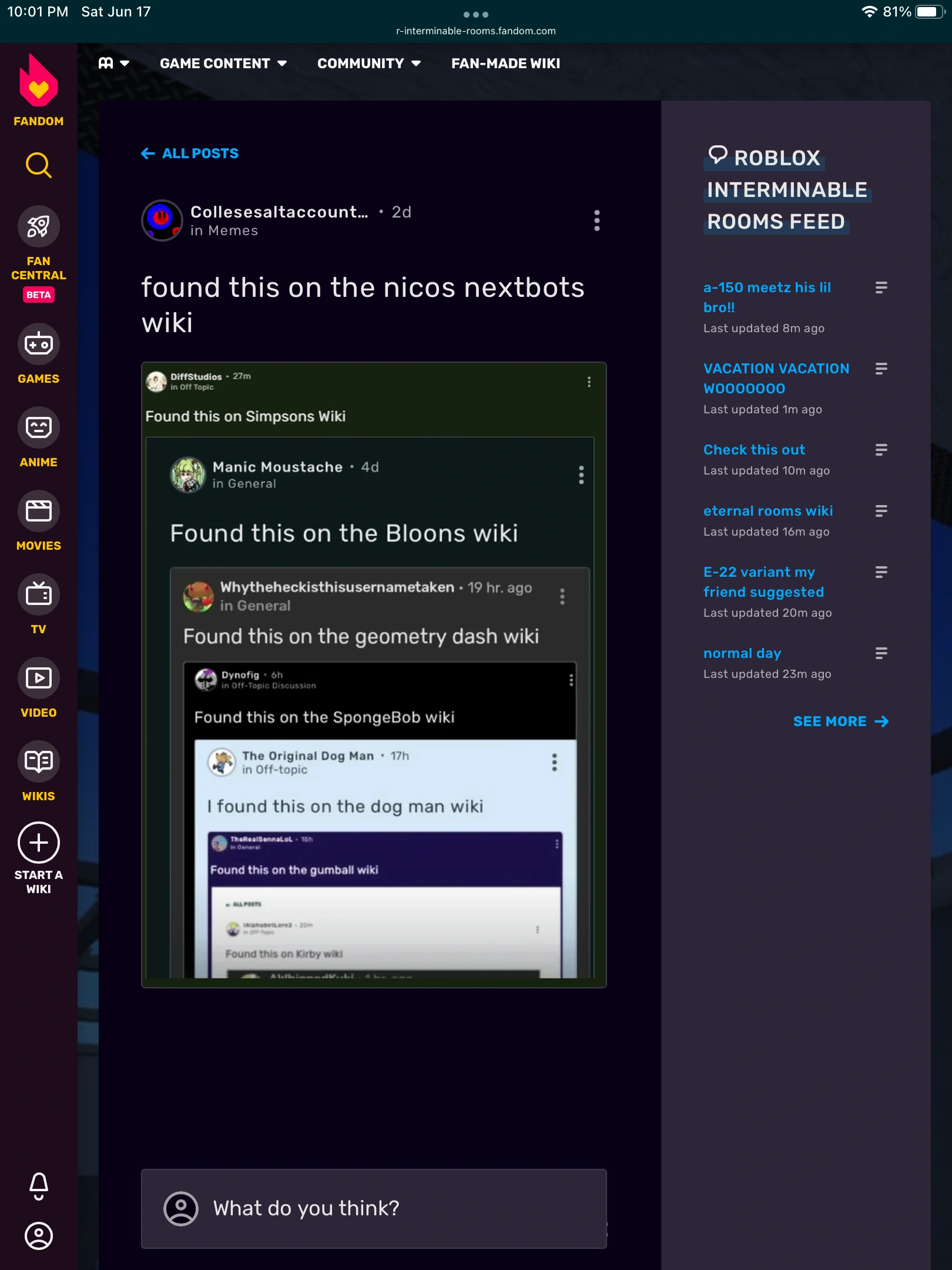 Found this on the r interminable roooms wiki | Fandom