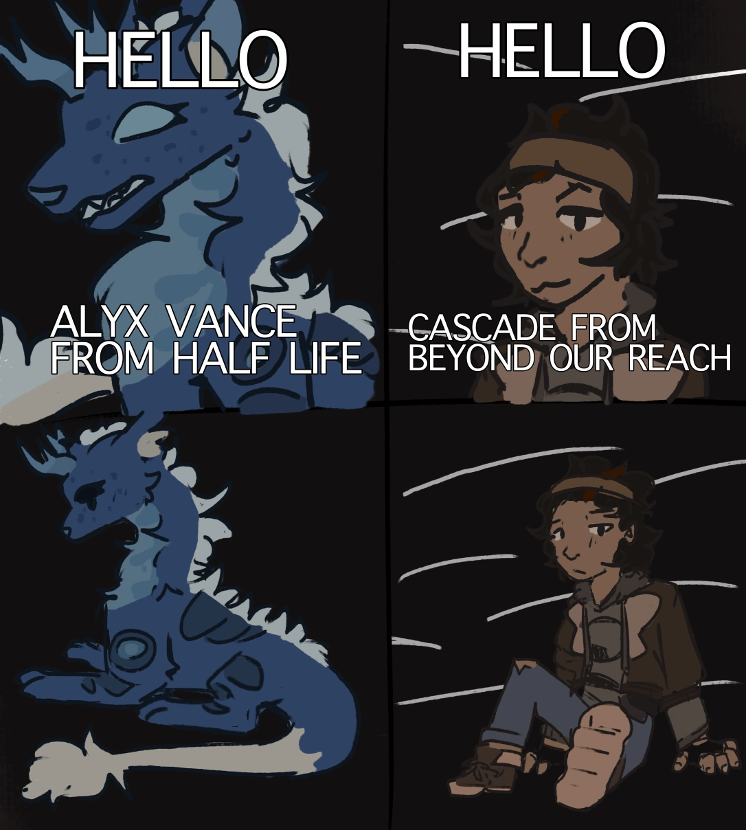 low quality meme i can finally make now that aster finished hla | Fandom