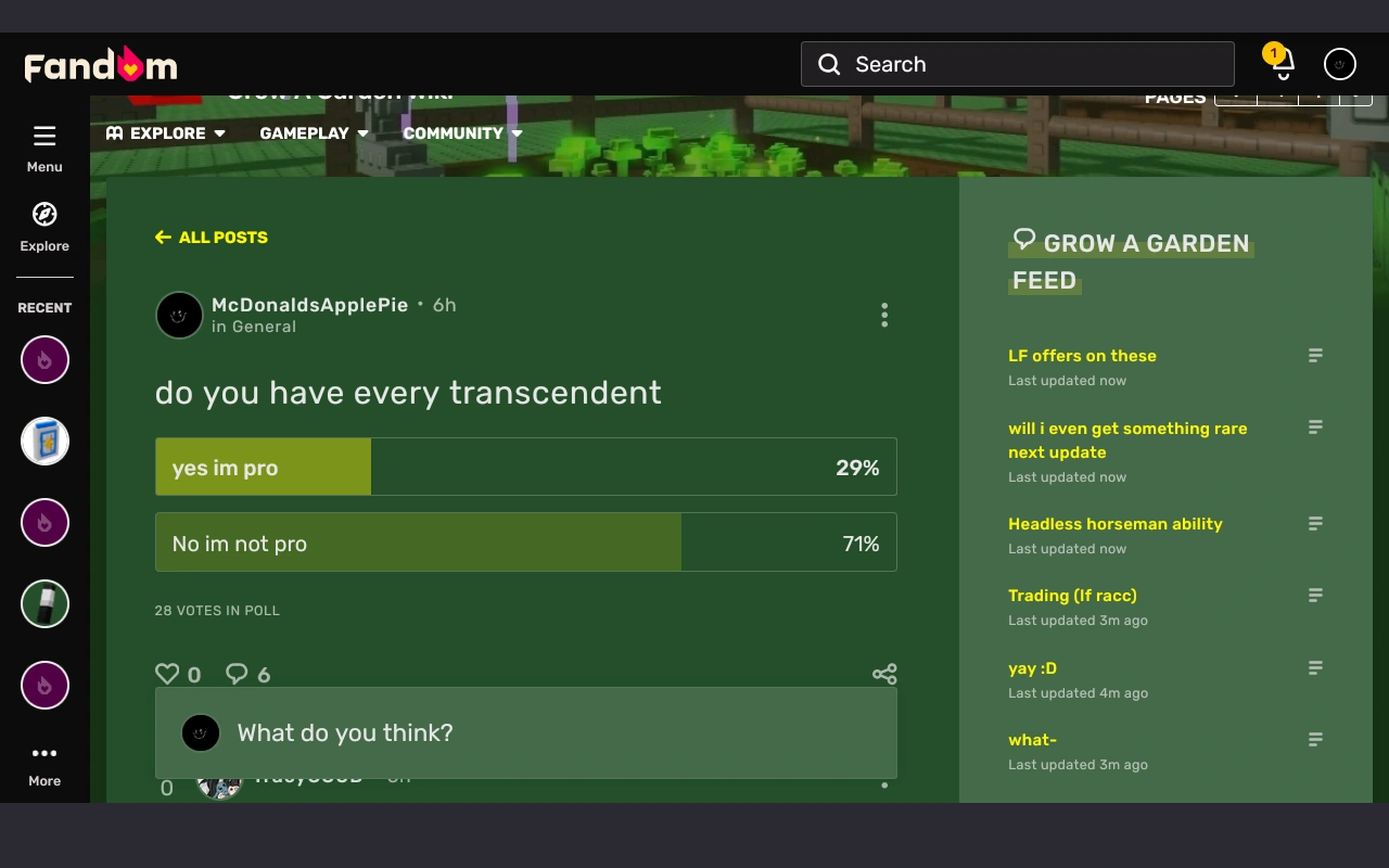 Alot of ppl dont have every transcendent wowi | Fandom