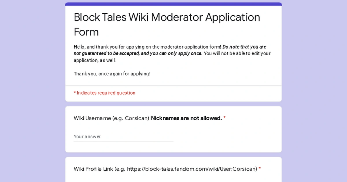 Graphical modifications, alongside a new moderator application | Fandom