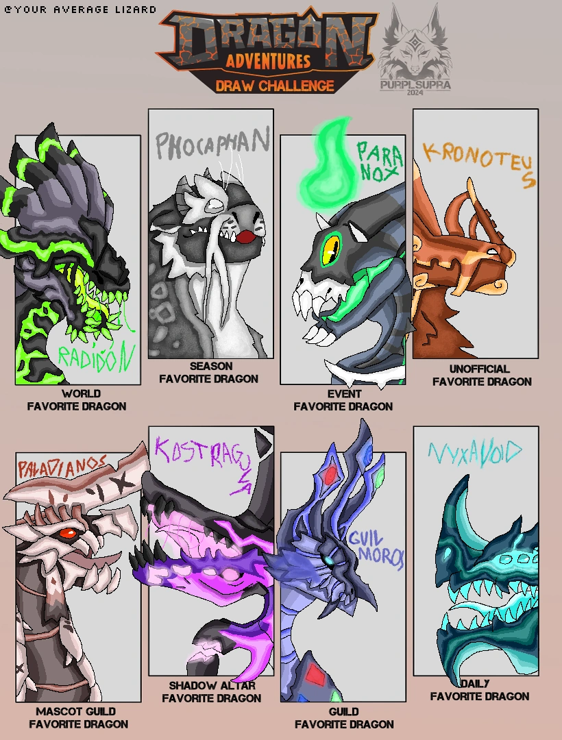 My Dragon Adventures Draw Challenge! [click for full image] | Fandom