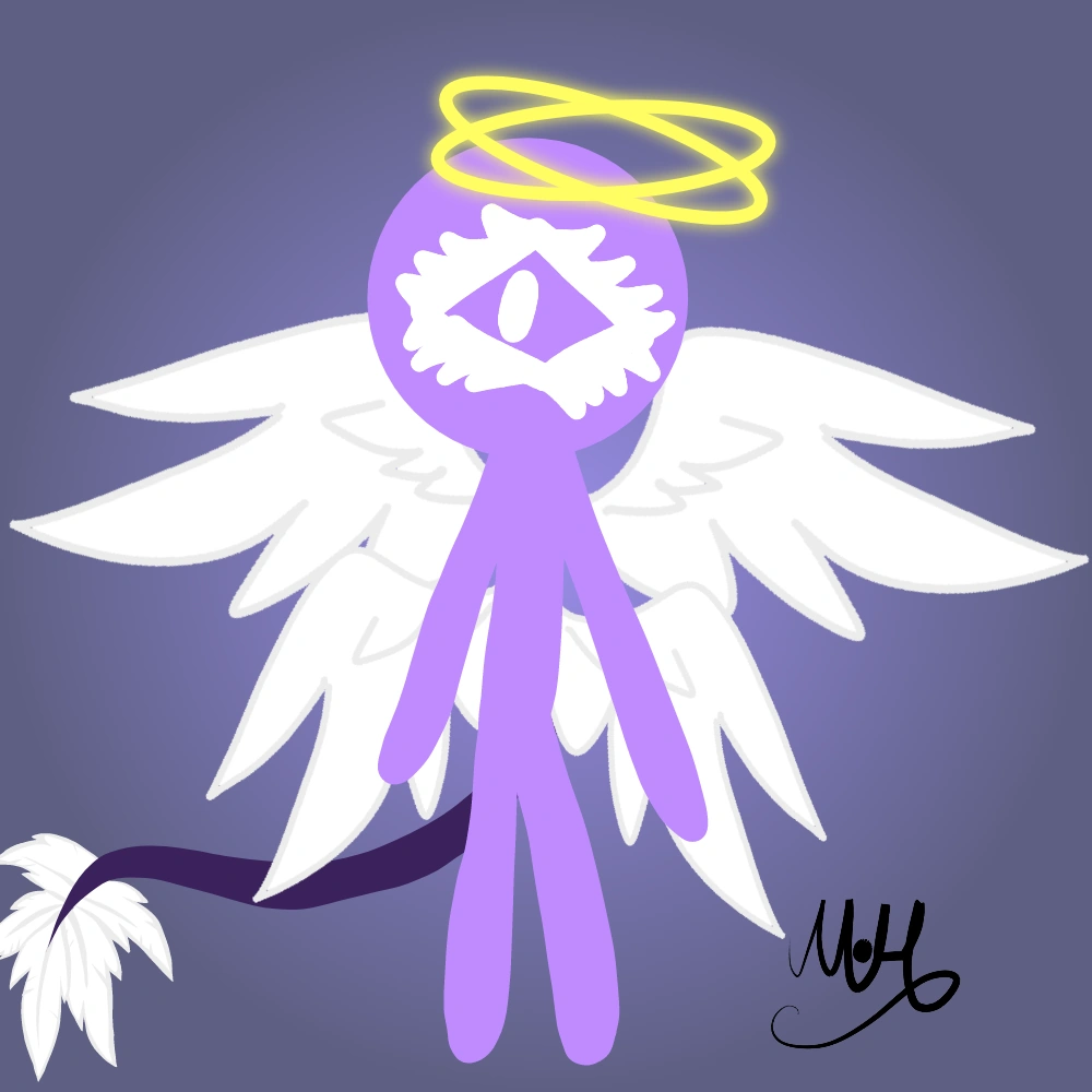 Makes an angel stickman oc because why not | Fandom