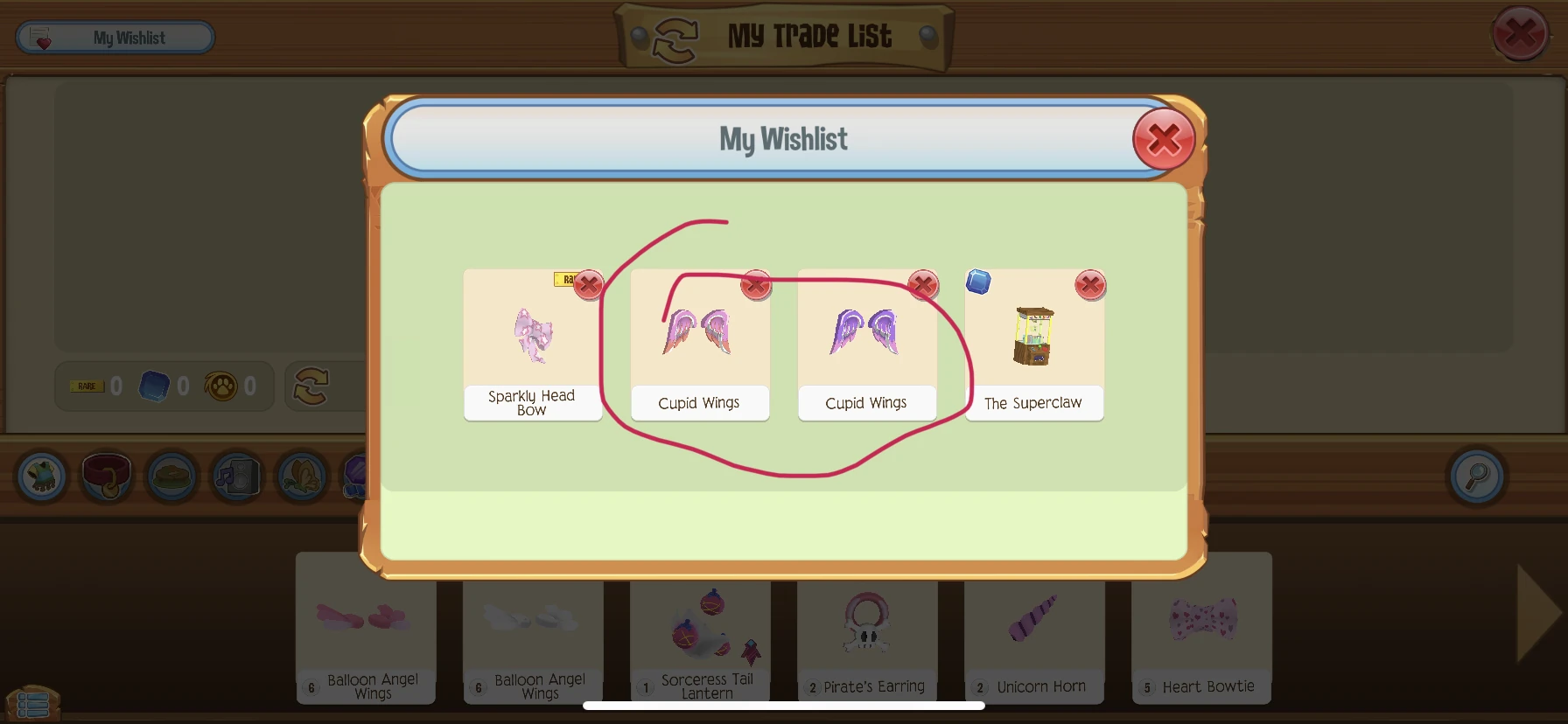 swapping yellow cupid wings for either wish variant | Fandom