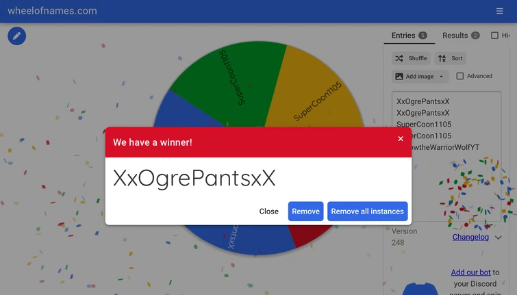 Winners of my Raffle | Fandom