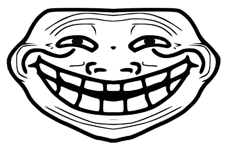Front facing troll face | Fandom