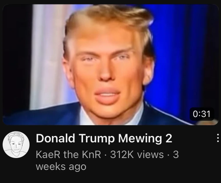 Donald trump mewing | Fandom