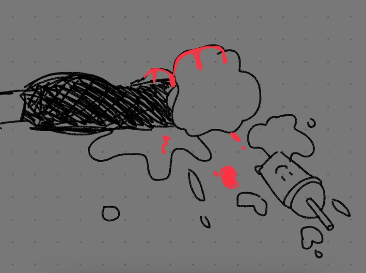 The grimace shake trend is funny/morbid so I drew my OC with it | Fandom