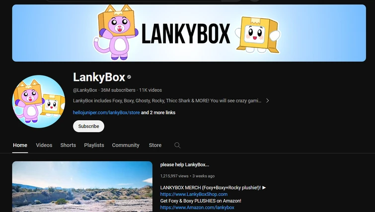 lankybox when he sees a new horror game | Fandom