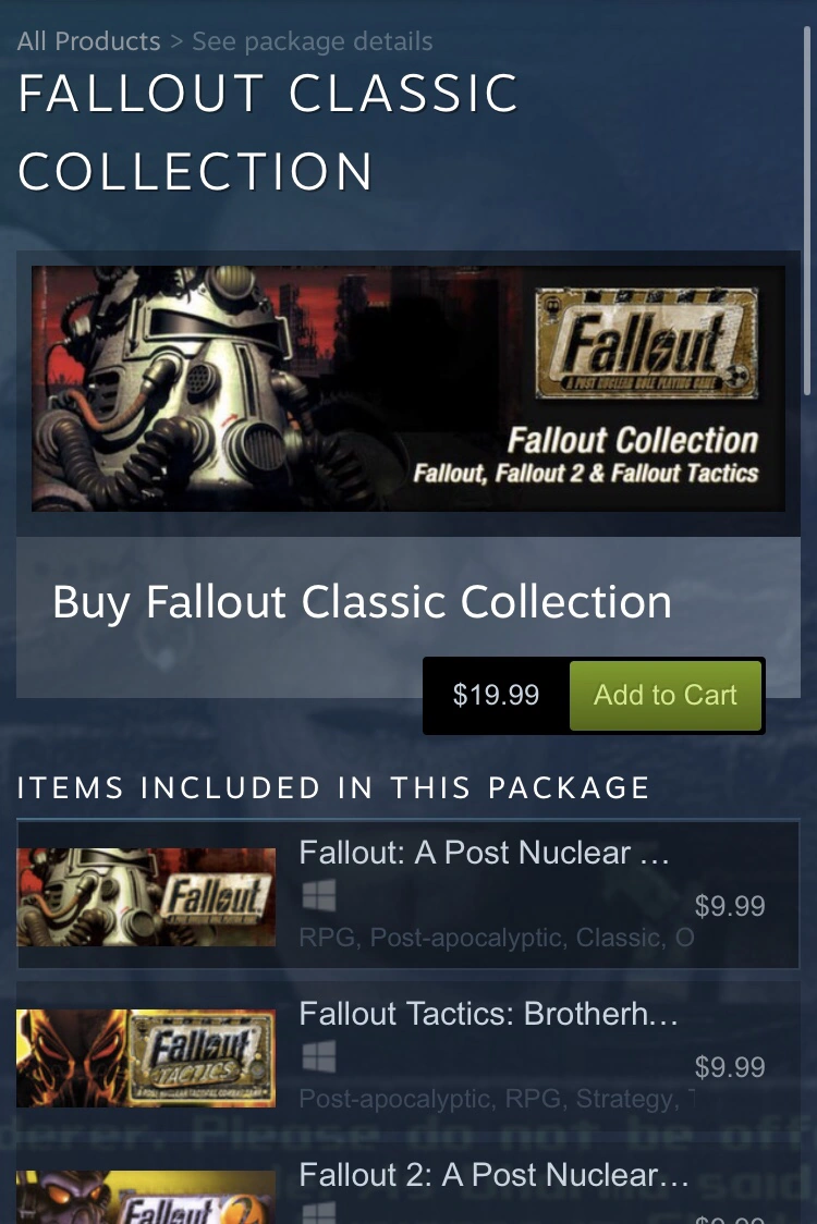 Been thinking about getting the Fallout Classic Collection... | Fandom