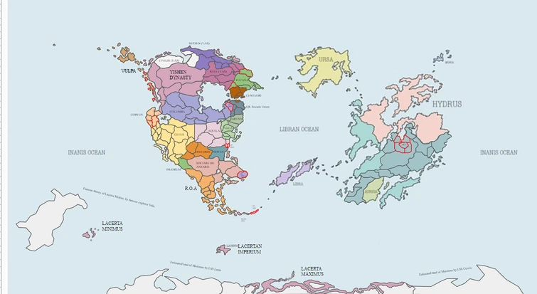 A nice major province map of Centaura | Fandom
