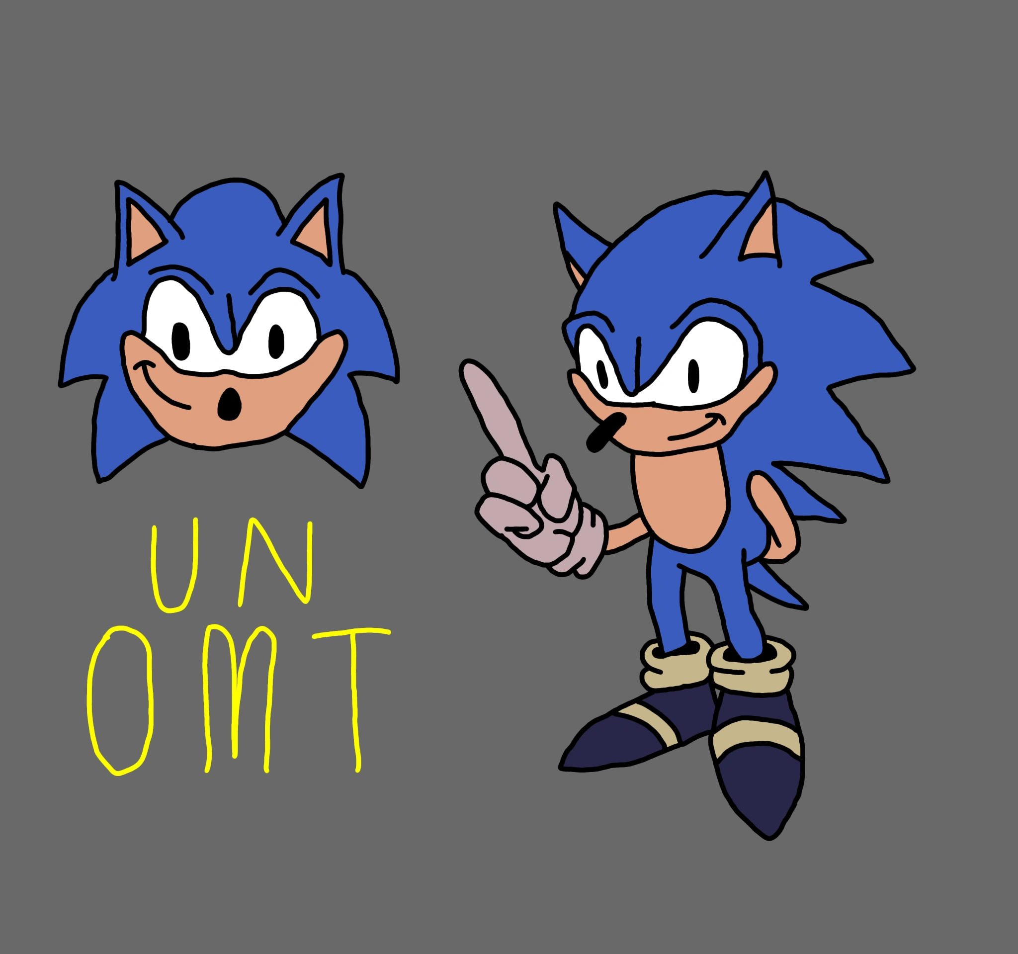 I Traced Sonic.OMT Redesign Art And Turned Him Into Normal Sonic | Fandom