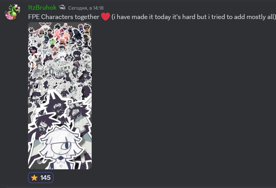 I got 145 stars in a day, today I recently posted my art on a fpe ...