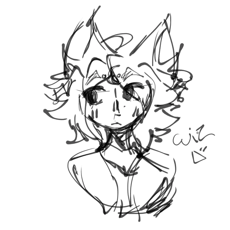 Doodle of my sky kitty character 🤓 | Fandom