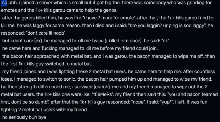 second unrelated tbb post: getting teamed in tsb featuring. S-Class ...