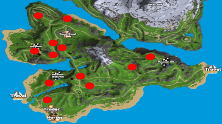 Horse spawns for new Mountain island | Fandom