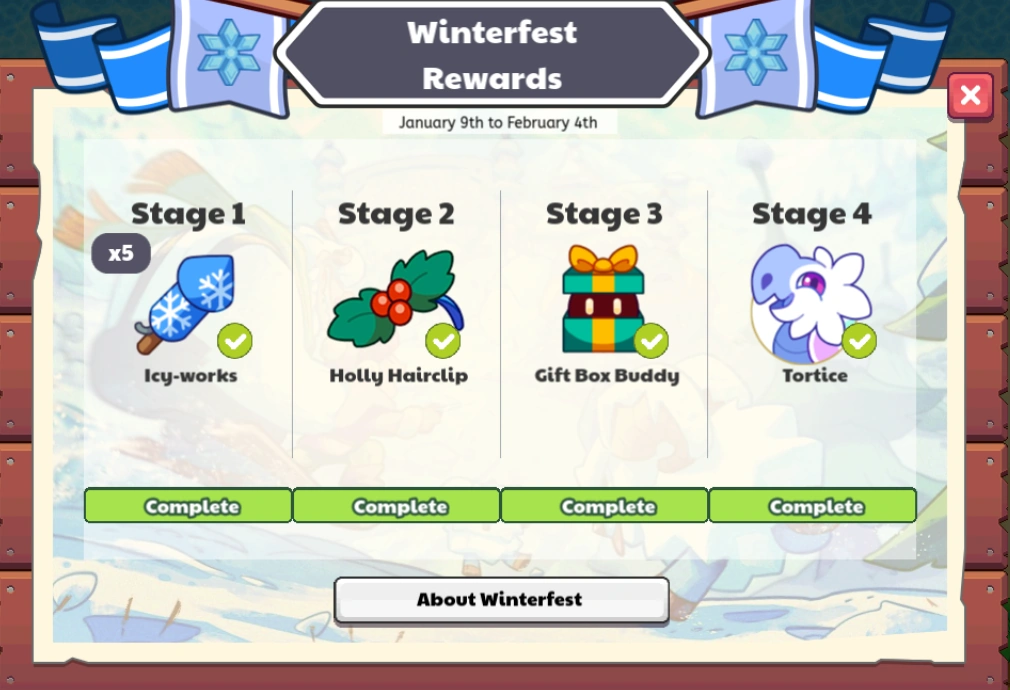 I finished Winterfest and got all the rewards | Fandom