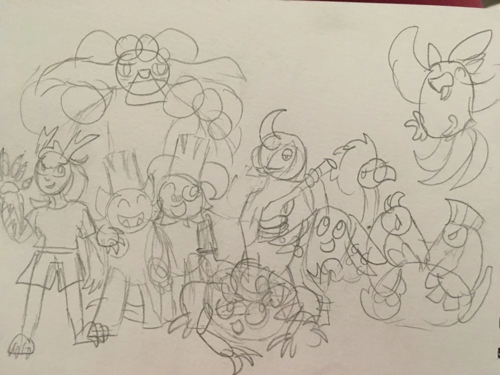 Group photo sketch of my msm ocs | Fandom