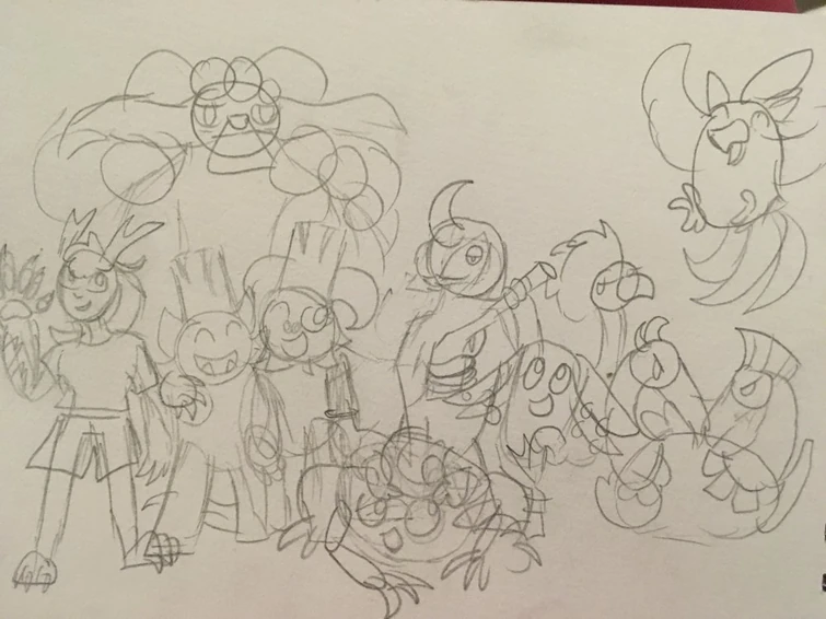 Group photo sketch of my msm ocs | Fandom