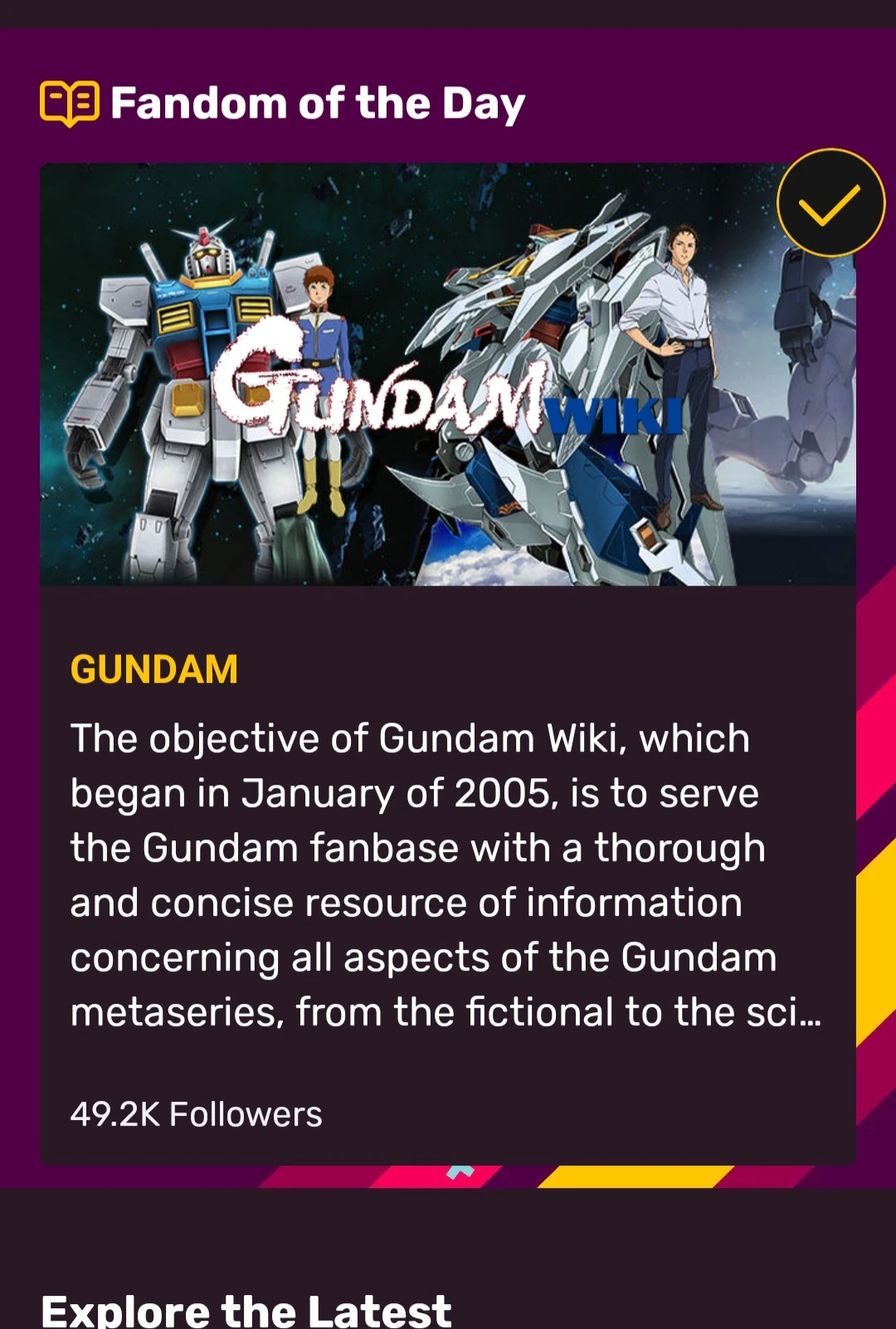 We did it guys we got Fandom of the day | Fandom