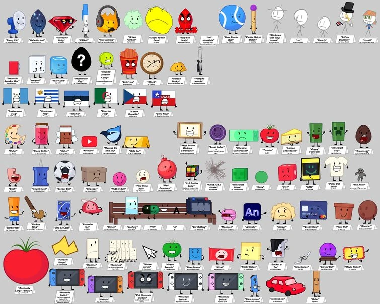 BFDIA 10 Recommended Character Viewer Voting 1: FIRST ! | Fandom