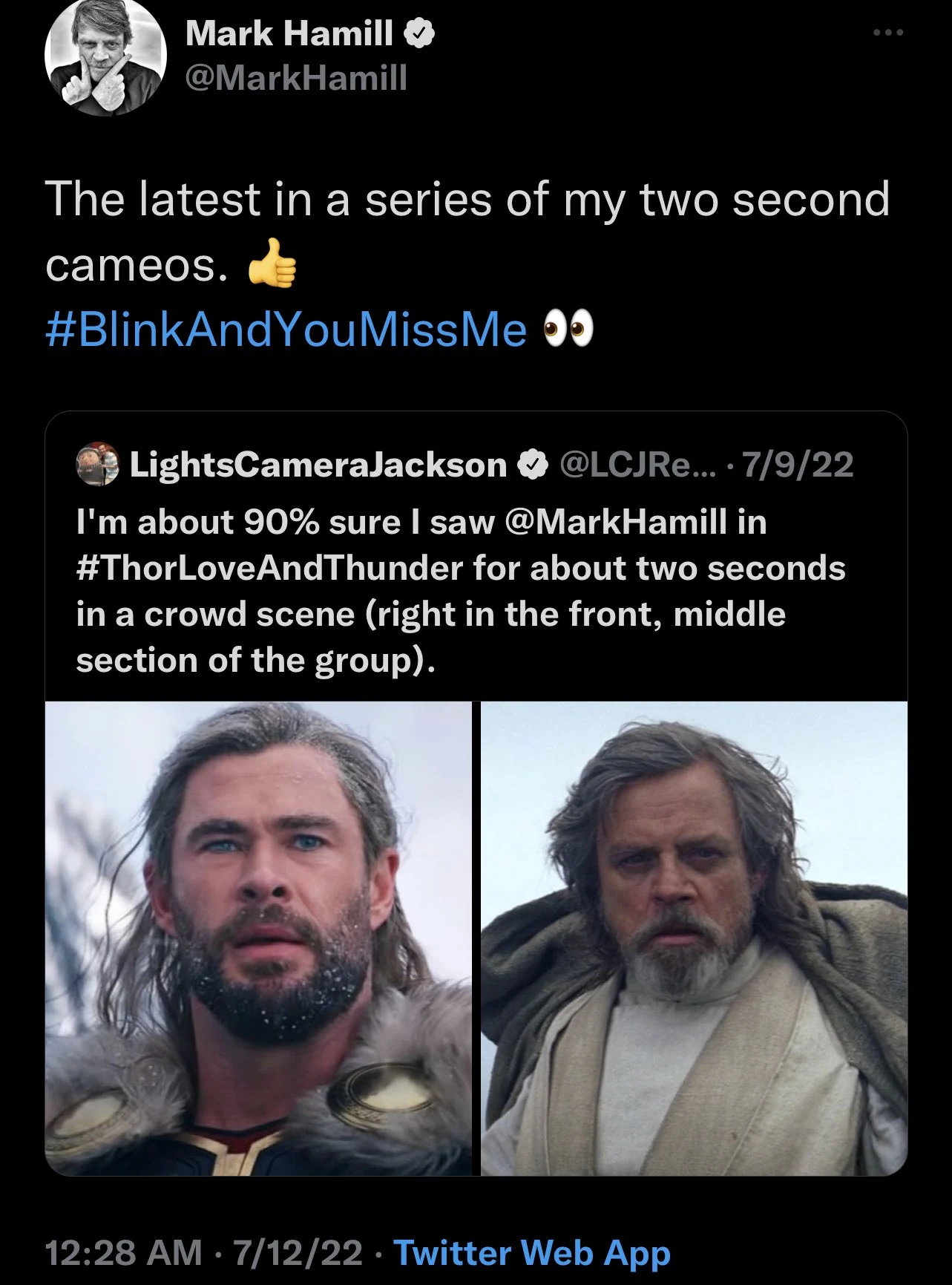 Mark Hamill Love And Thunder Cameo | Fandom