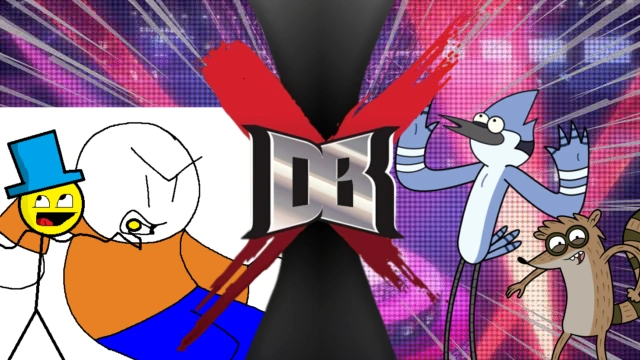 Bob and Cartoon Guy VS Mordecai and Rigby (MUGEN VS Regular Show) | Fandom