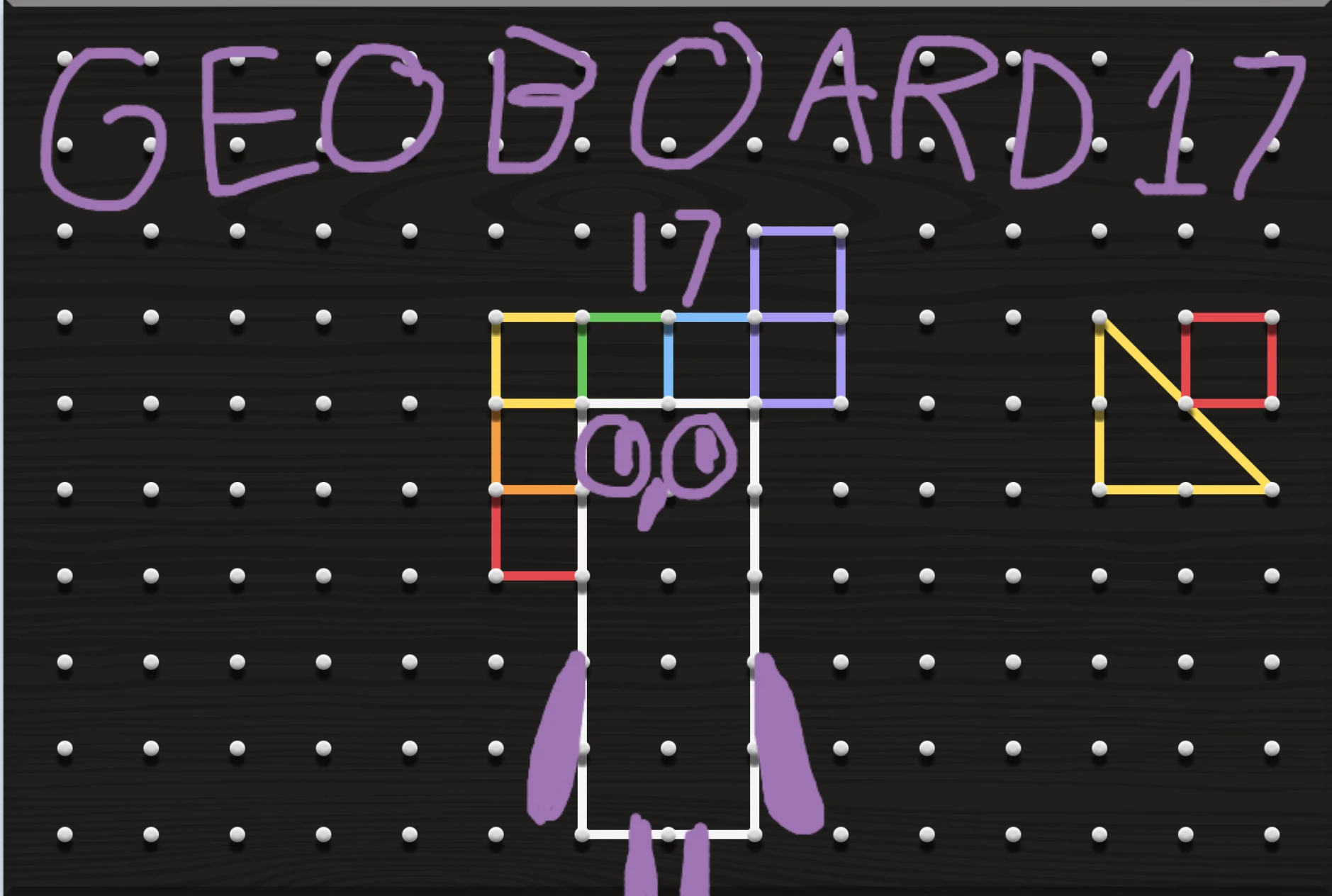 Numberblock 17 in Geoboard | Fandom