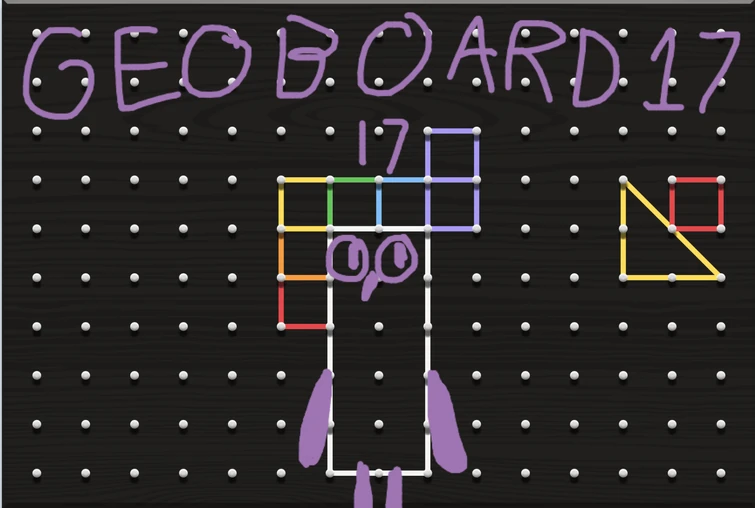 Numberblock 17 in Geoboard | Fandom