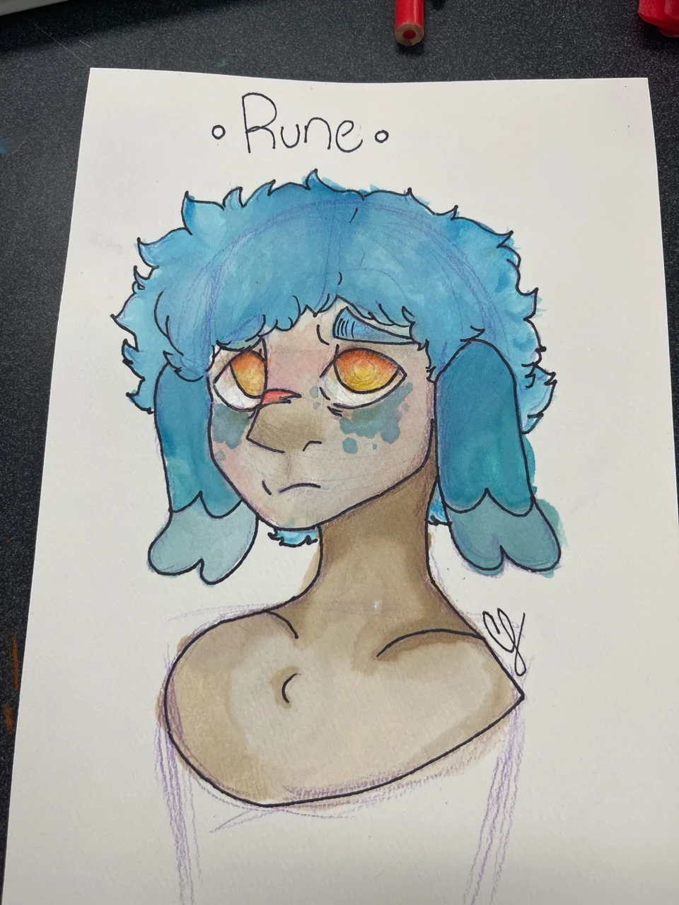 Painted my silly Basilisk Oc Today >:) | Fandom