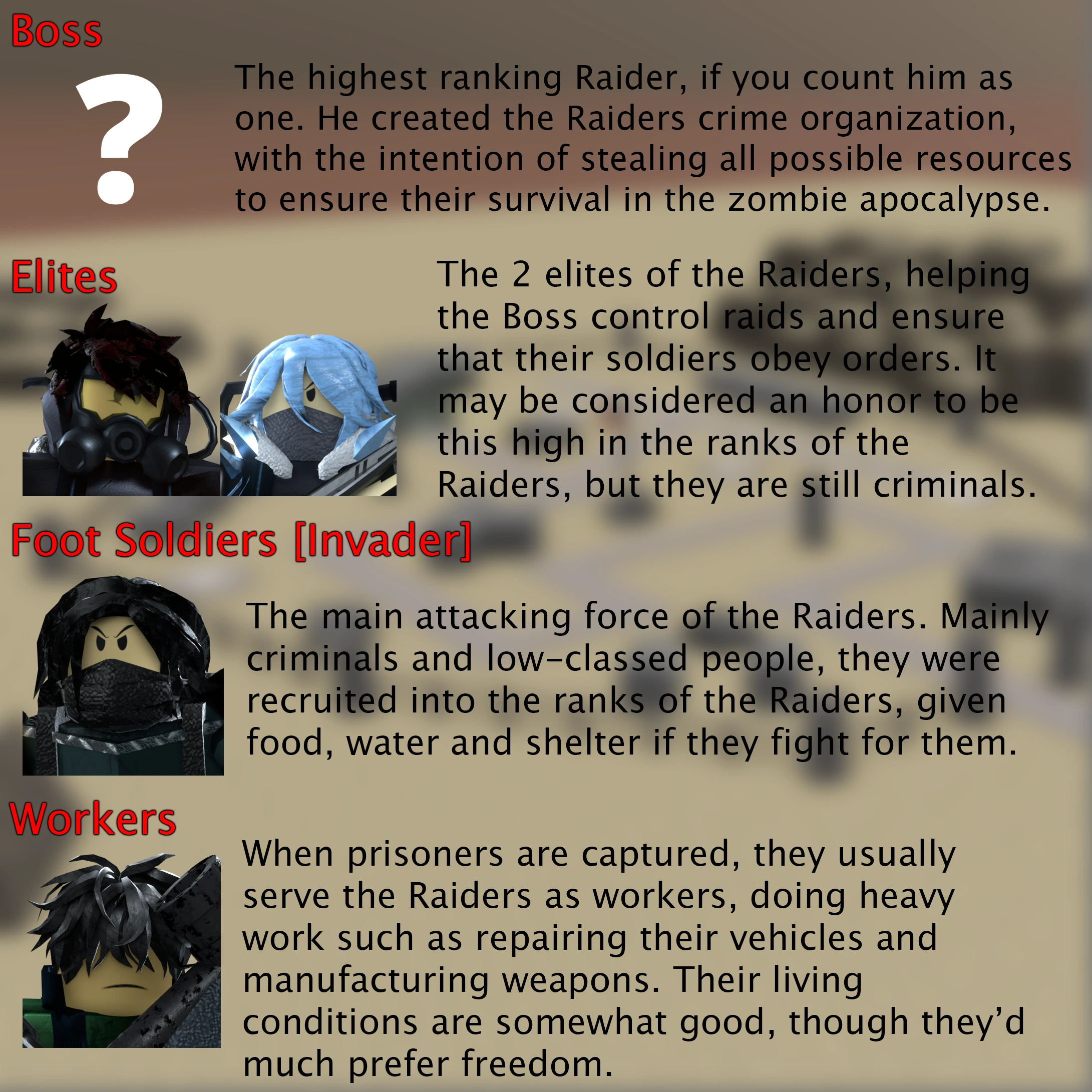 TDS Lore - Raiders | Fandom