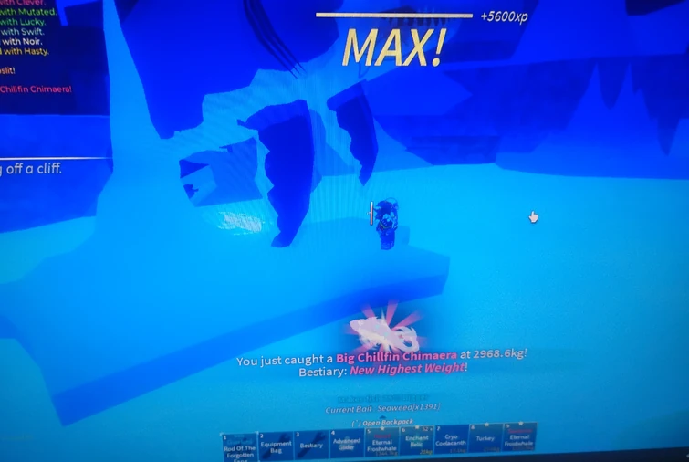 Frozen leviathan can be caught by rotff easily. | Fandom