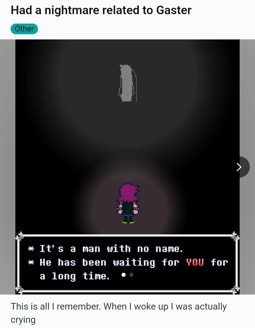 another gaster dream from reddit | Fandom