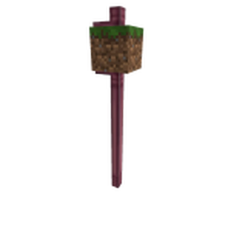 I made all versions of the main staffs in 3D, also the unused blocks ...