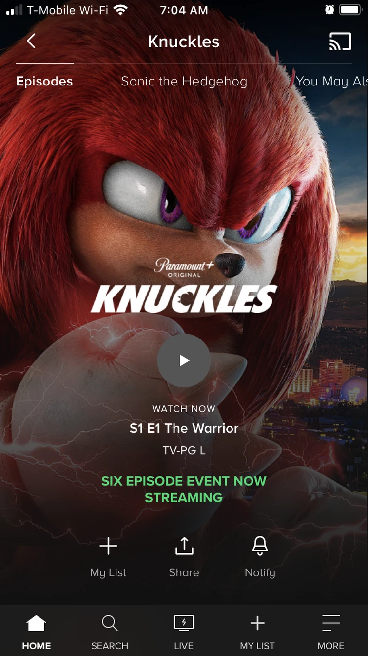 Just finished watching the knuckles show and well I got ta say I had a ...