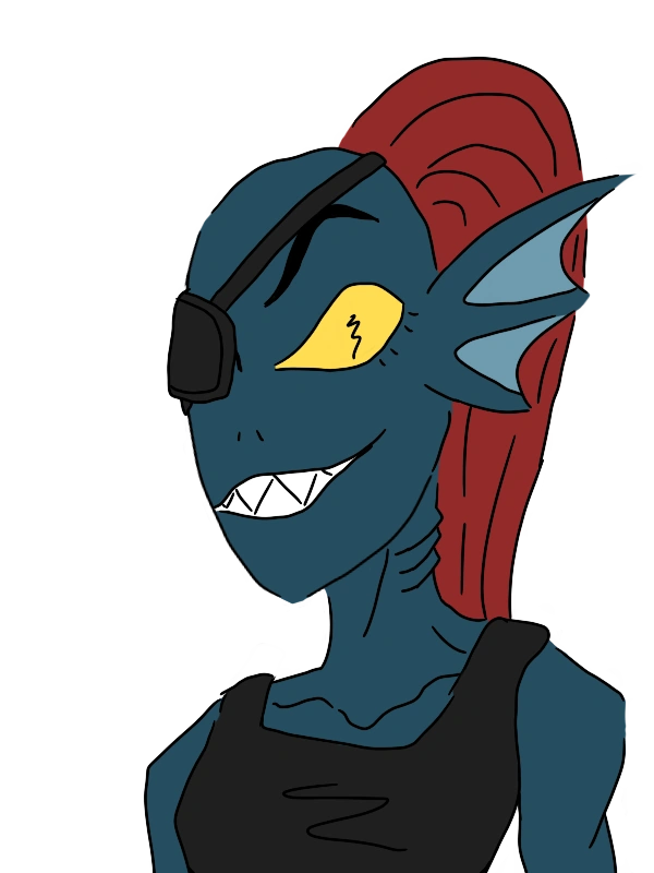 First time drawing Undyne! | Fandom