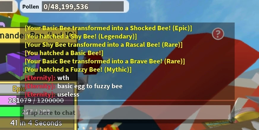 Got fuzzy bee from basic egg while trying to get gifted basic bee | Fandom