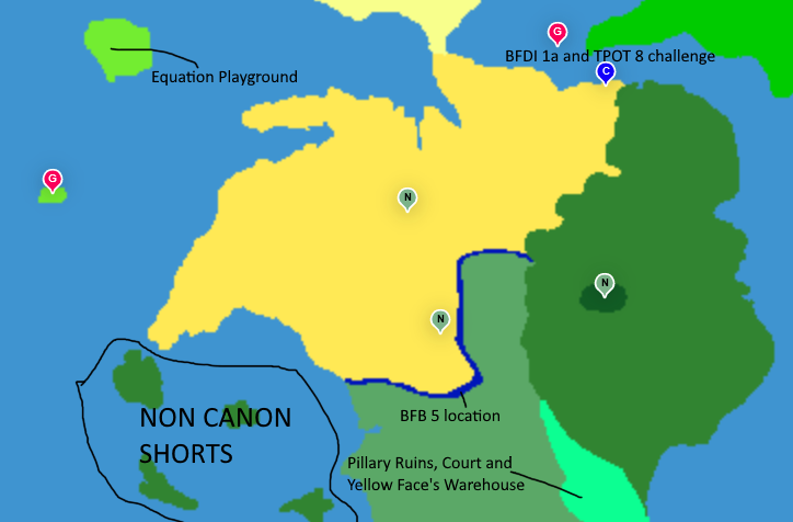Approximate/hypothetical positions of the remaning places in BFDI | Fandom