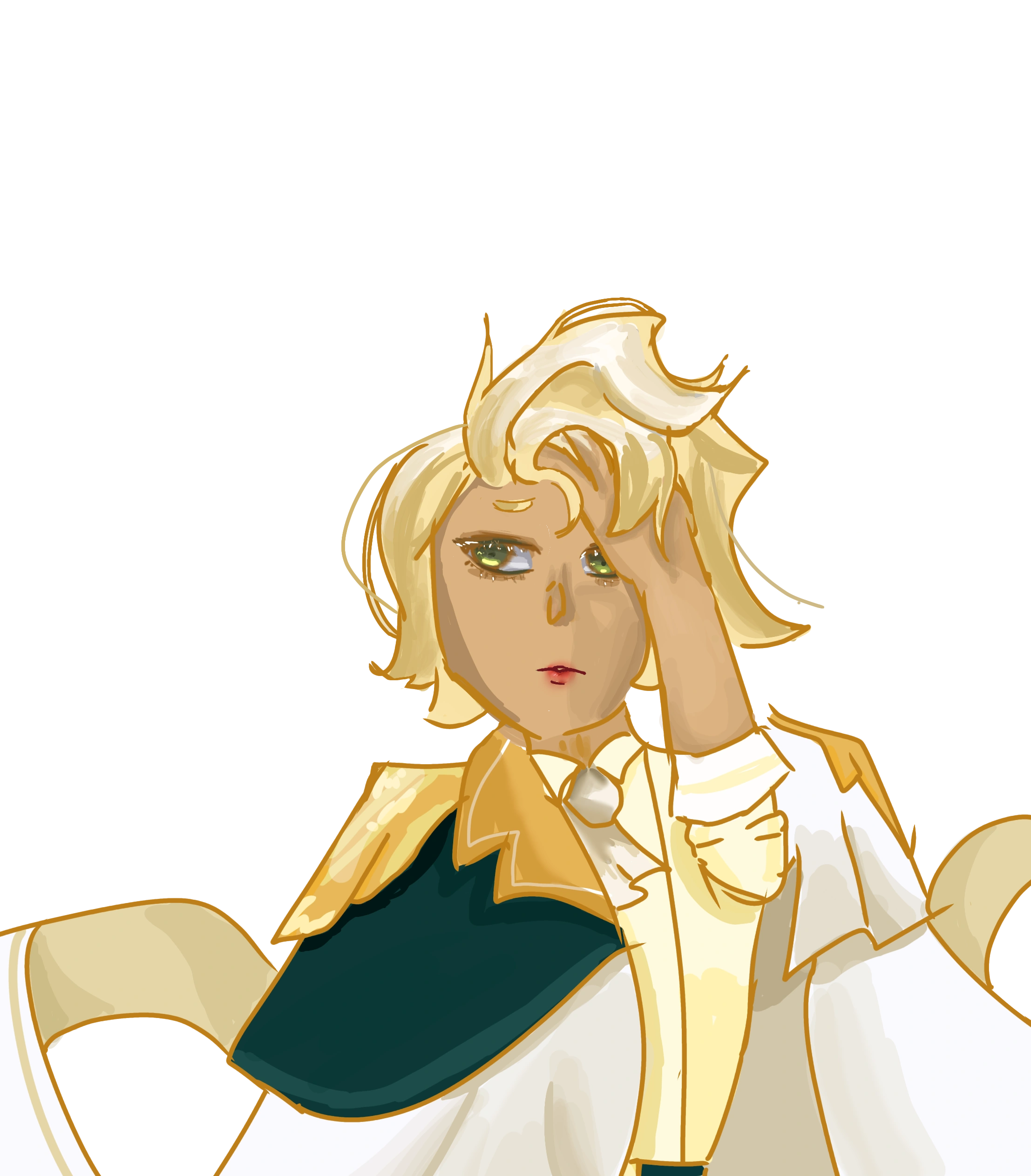 A drawing of clotted cream but I spent most of the time looking at a ...