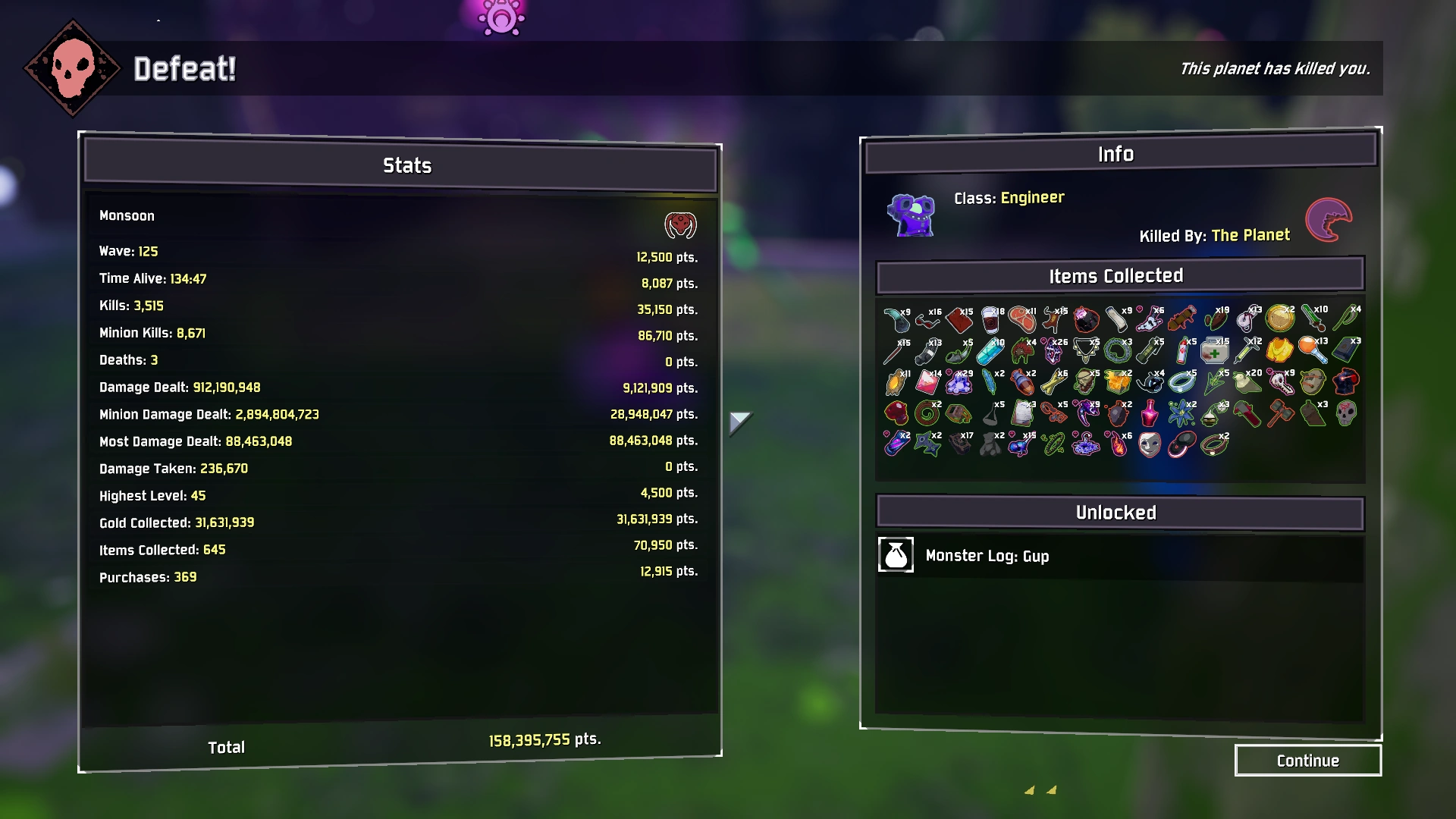 (risk of rain 2) wave 125, enemy level 1056. malachite aspect | Fandom