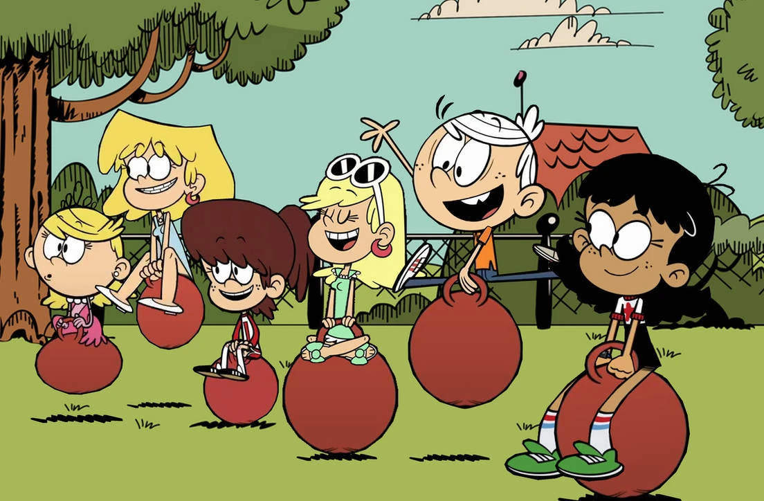 Here are the loud kids and Stella zhau on their bouncers | Fandom