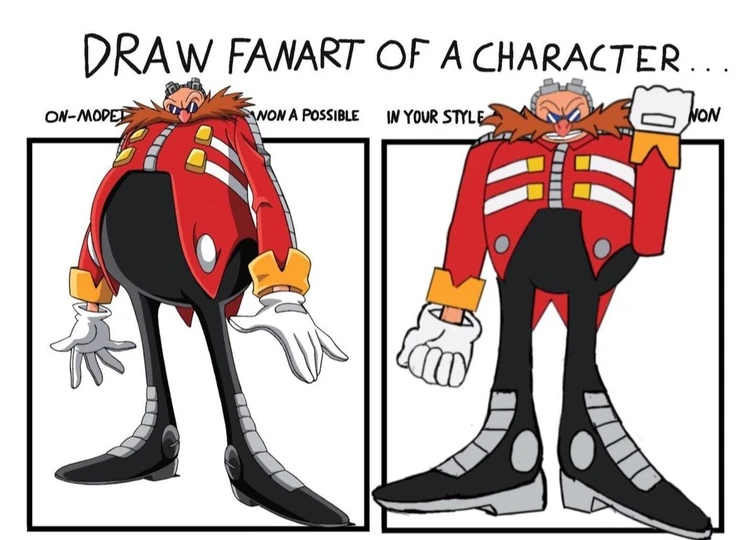 Dr.Eggman Draw Fanart of a Character | Fandom