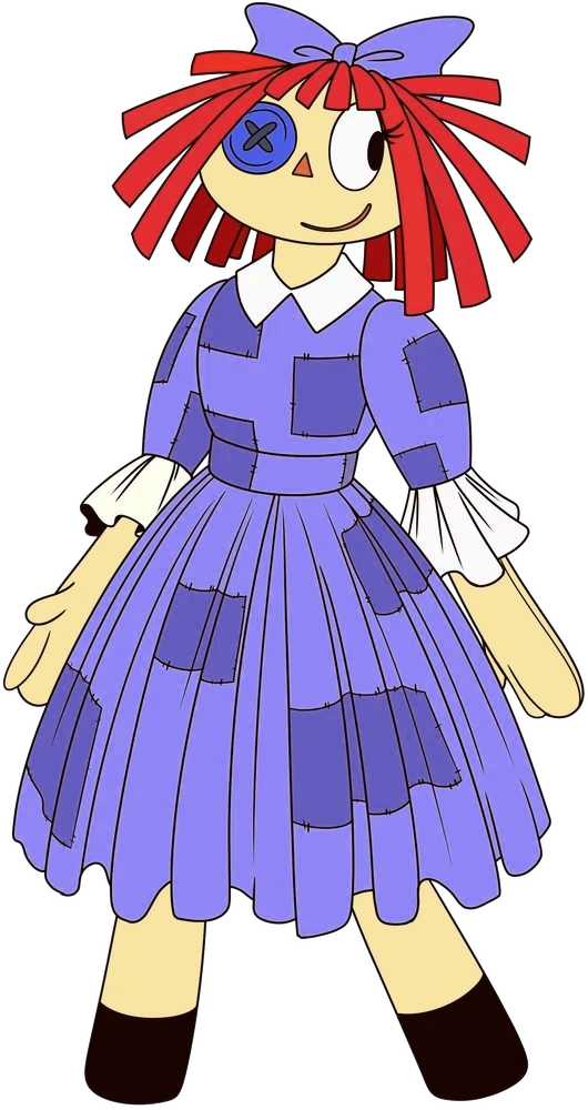 I tried re-coloring Ragatha to match her color palette from the show ...