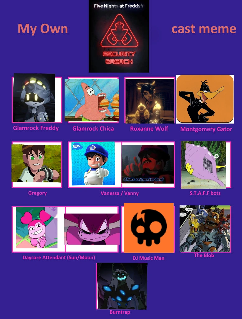 My SB cast meme. | Fandom