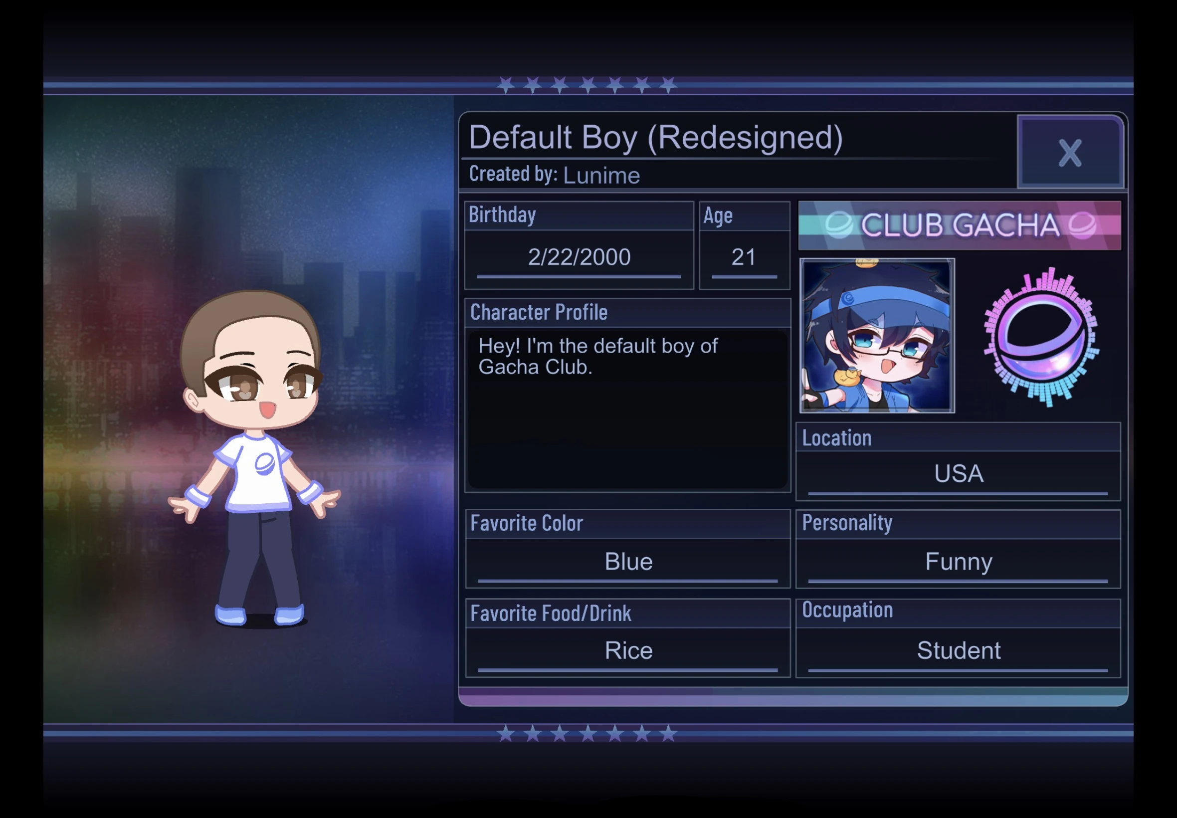 Default Boy but he’s designed by me | Fandom