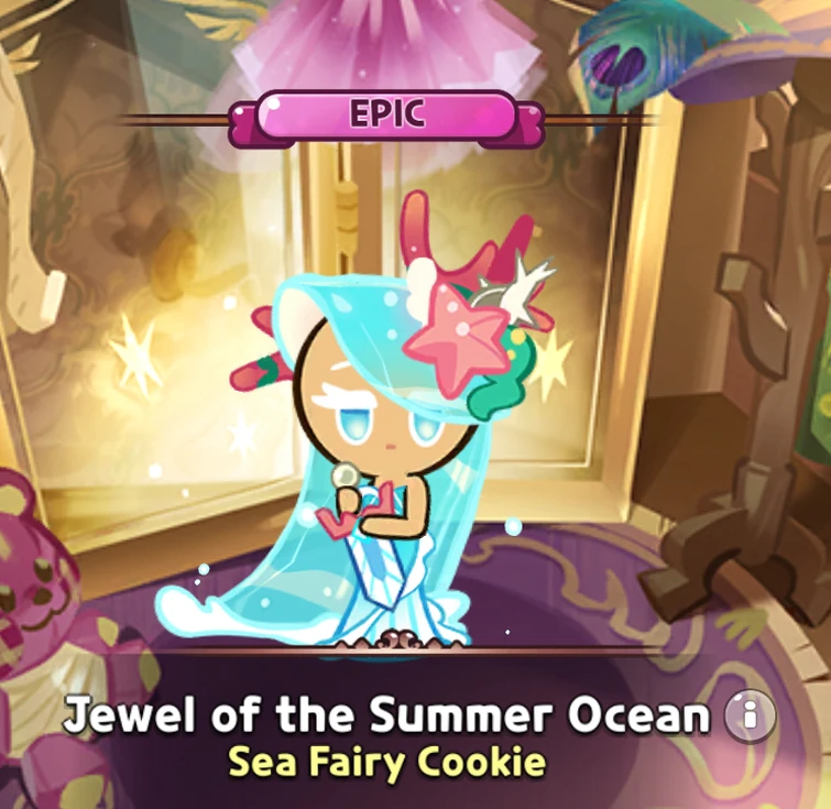 I got jewel of the summer ocean sea fairy cookie today! | Fandom